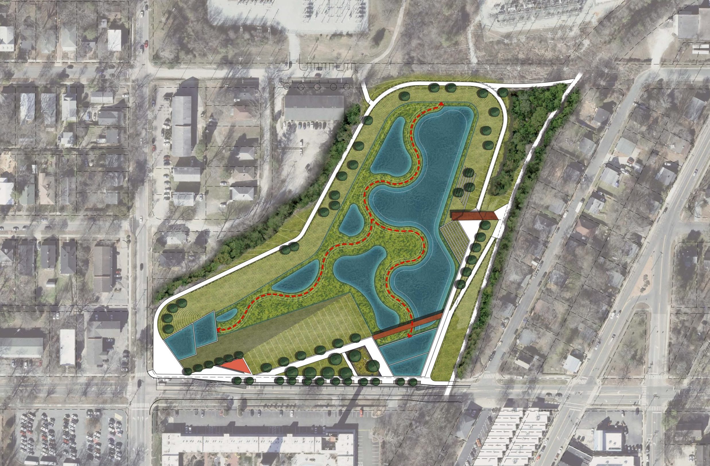 Wetland Plan Design Master Plan Of Junhe Wetland Park. | Download